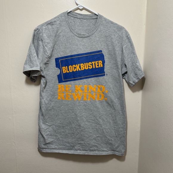 Shirts | Blockbuster Video Be Kind Rewind Logo Mens S Gray Tshirt Retro ...